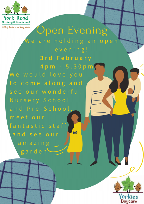 Open Evening – York Road Nursery & Pre-School